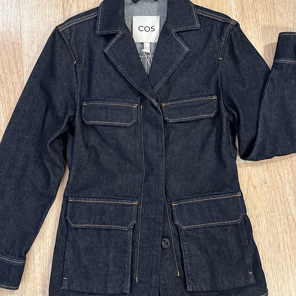 COS | Jackets & Coats | Nwt Cos Denim Blazerutility Jacket | Poshmark